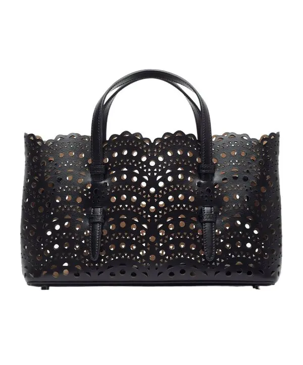 Alaïa Vienne Perforated Open Top Handbag