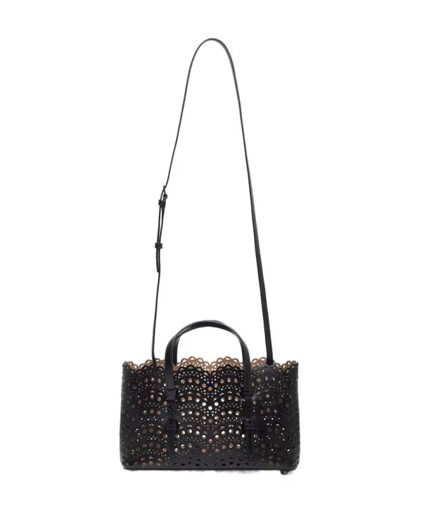 Alaïa Vienne Perforated Open Top Handbag
