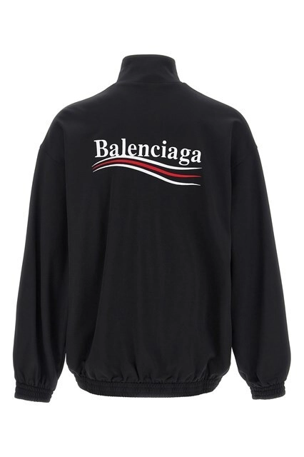 Balenciaga Logo Print Zip-up Jacket