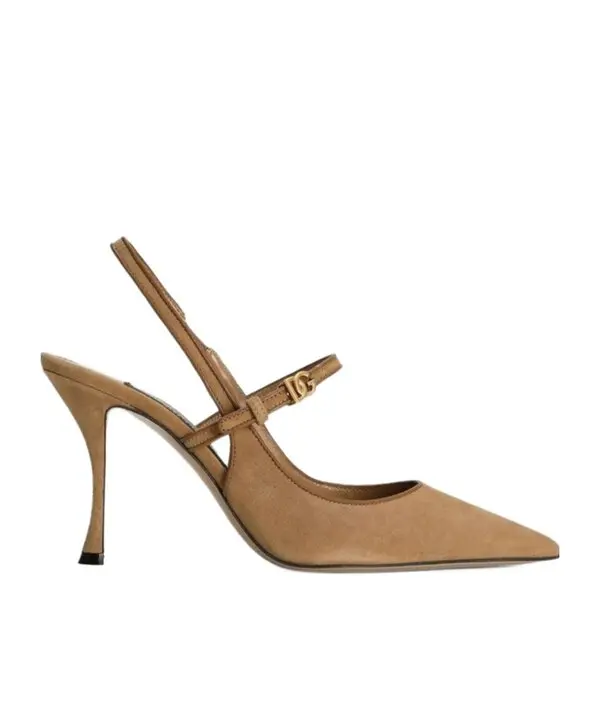 Dolce & Gabbana Logo-appliqué Slingback Pumps