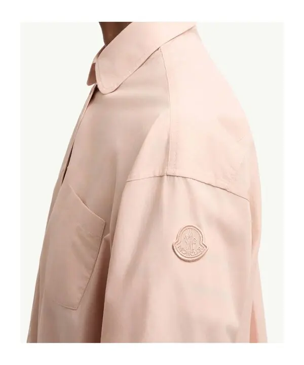 Moncler Poplin Drawstring Hem Shirt