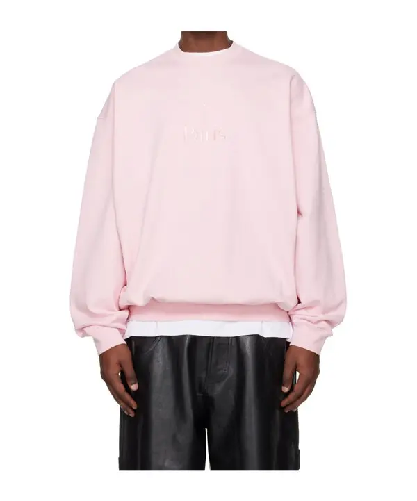 Vetements Paris Embroidered Sweatshirt - Light Pink