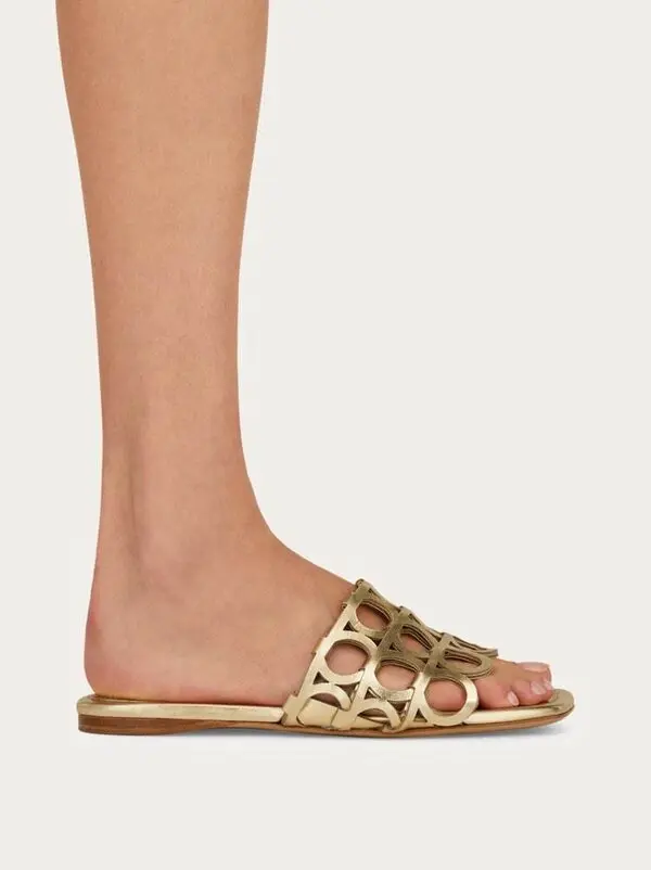 FERRAGAMO Gancini Cut-out Slides