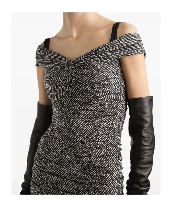 Dolce & Gabbana Sleeveless Draped Fitted Dress