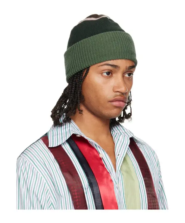 EDWARD CUMING Wool Blend Knit Beanie