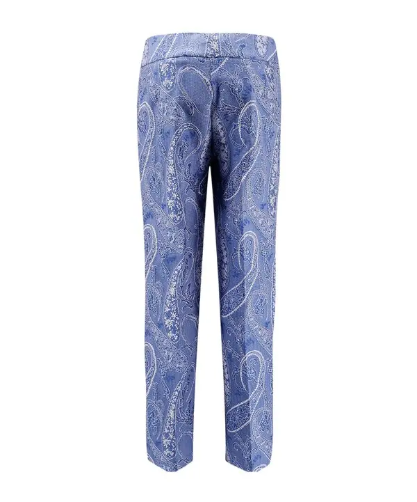 Etro Paisley Jacquard Pleated Jeans