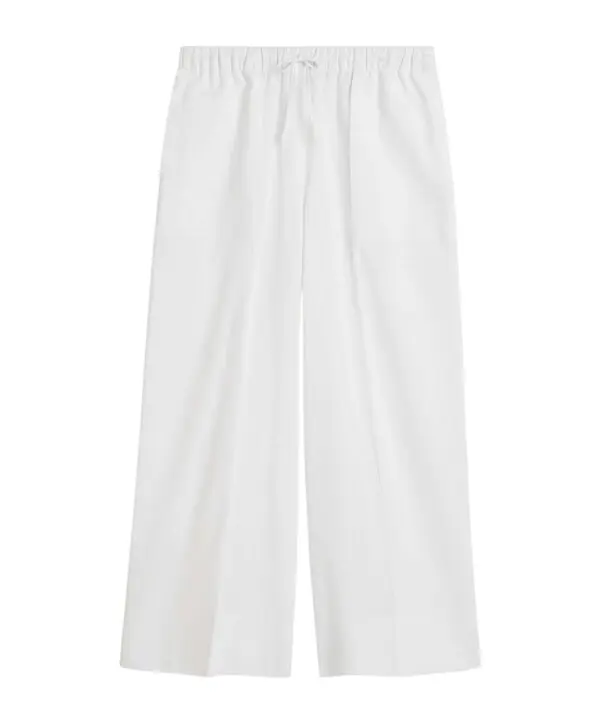 TOTEME Drawstring Waist Trousers - White