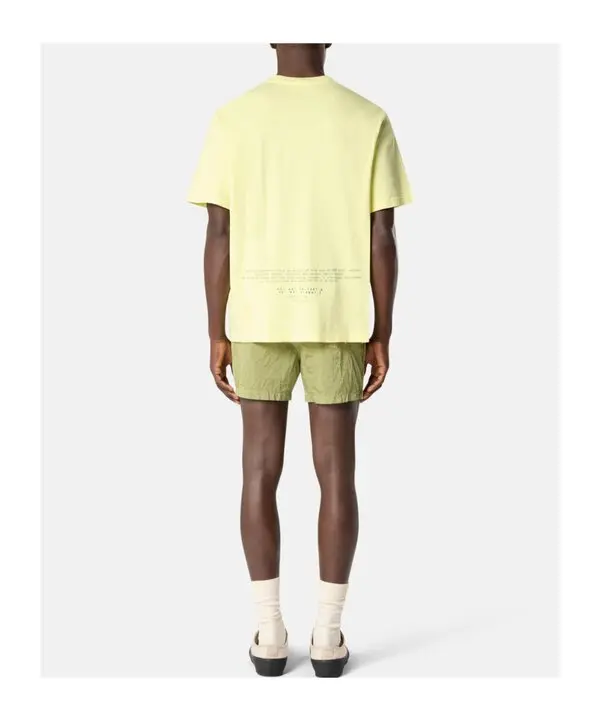 Stone Island Compass Printed Regular-fit T-shirt - Lemon