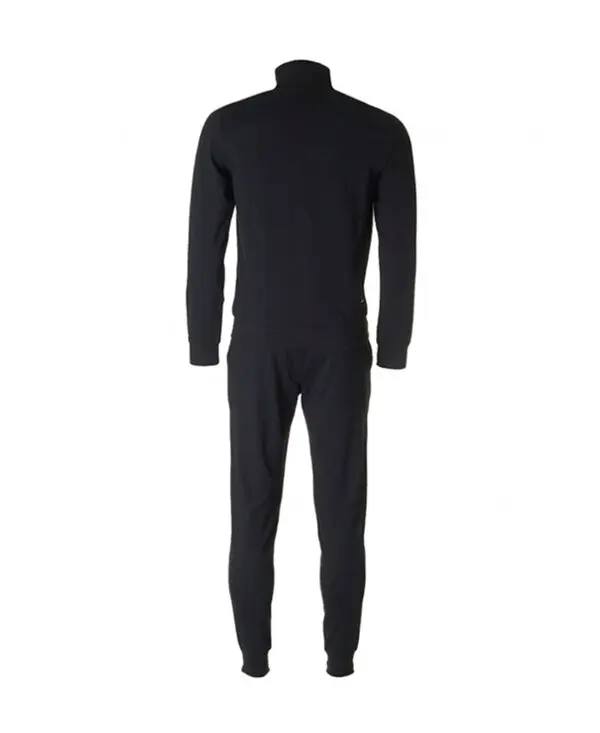 EA7 Vertical Collar Logo Tracksuit - Black