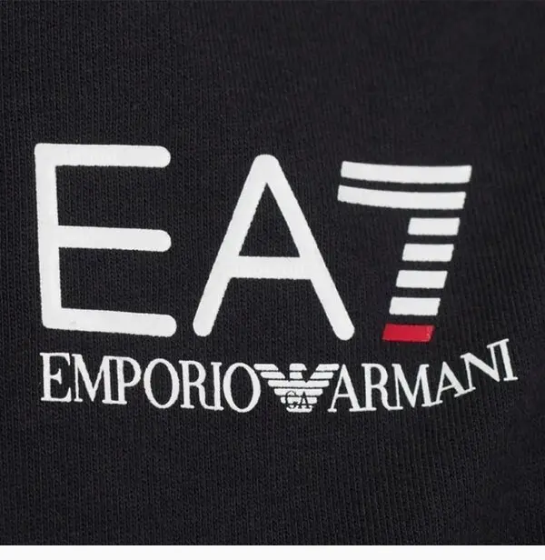 EA7 Vertical Collar Logo Tracksuit - Black