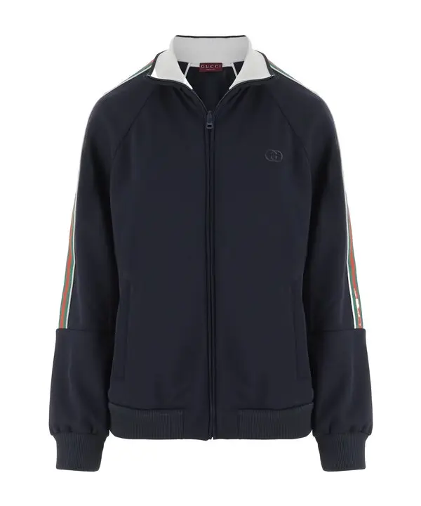 Gucci Zip-up Sweatshirt With Collared Neckline