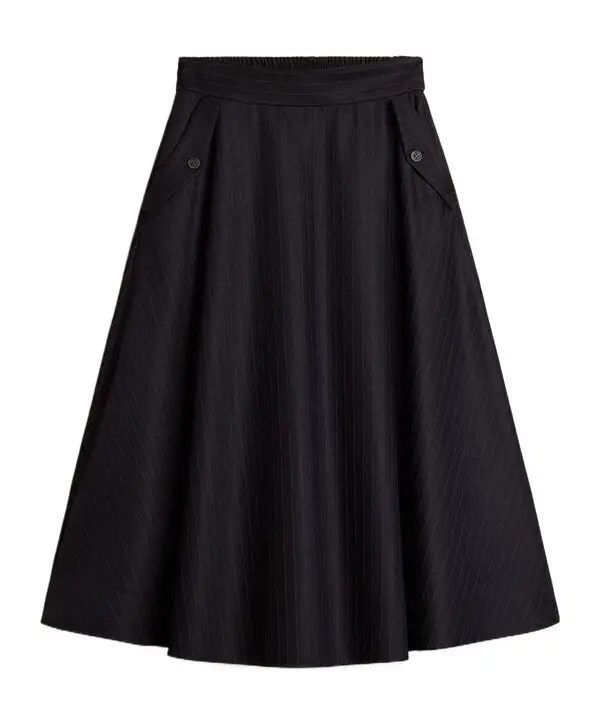 GOLDEN GOOSE Pleated Midi Skirt