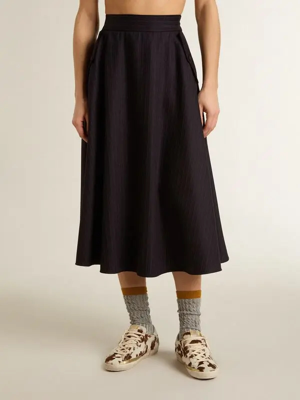 GOLDEN GOOSE Pleated Midi Skirt