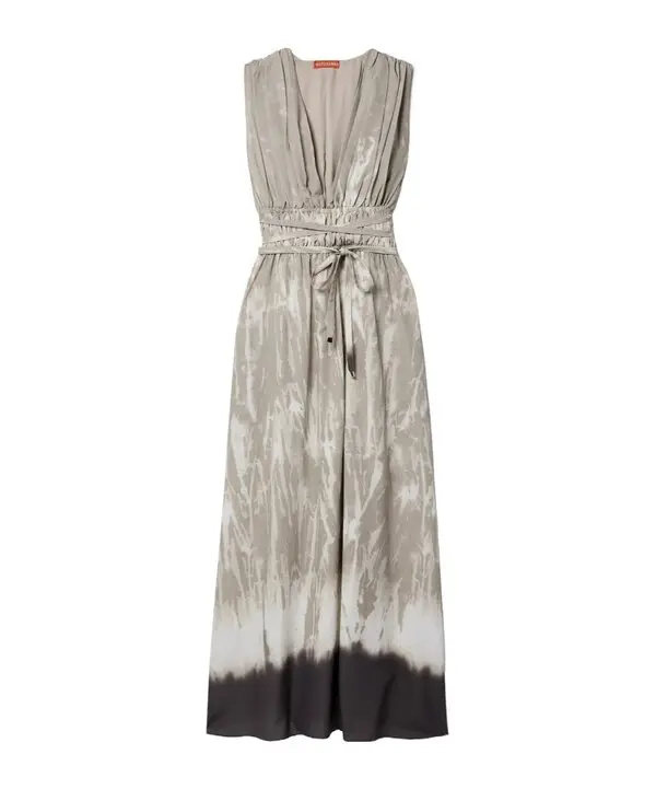 Altuzarra Shirred Printed Maxi Dress - No