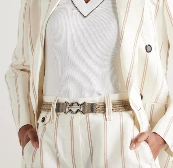 Brunello Cucinelli Braided Woven Belt