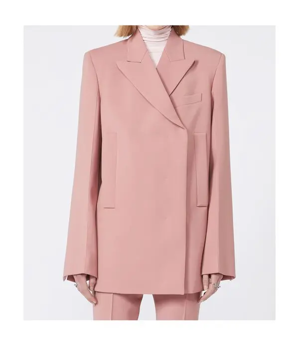 Sportmax Esule Straight-hem Blazer - Simple Pink