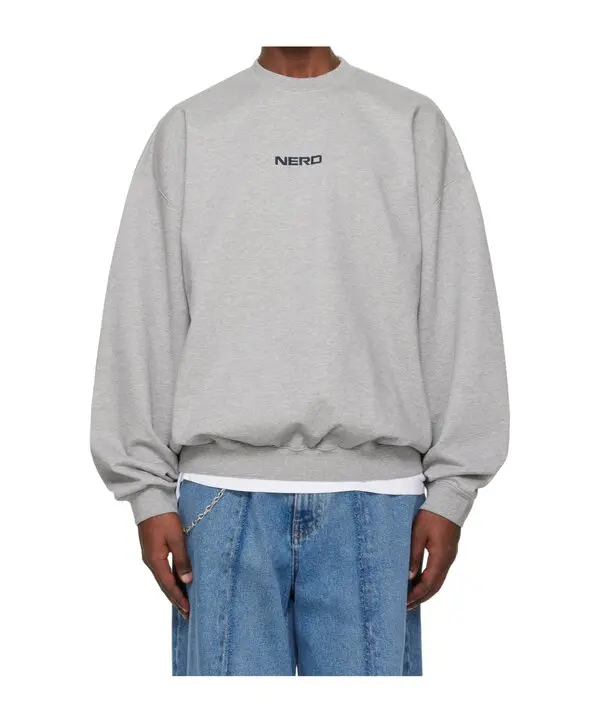 Vetements Nerd Crew Neck Sweatshirt - Grey