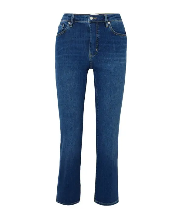 FRAME High-rise Skinny-leg Cropped Jeans