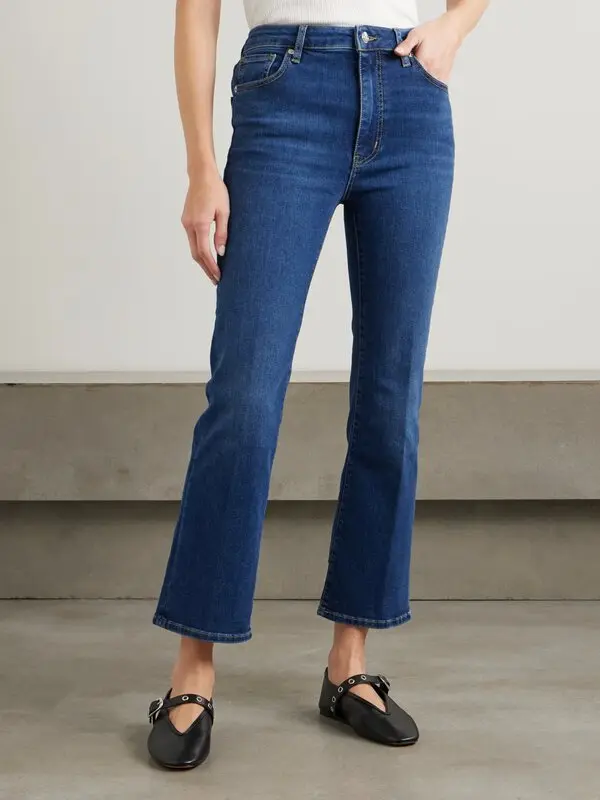 FRAME High-rise Skinny-leg Cropped Jeans