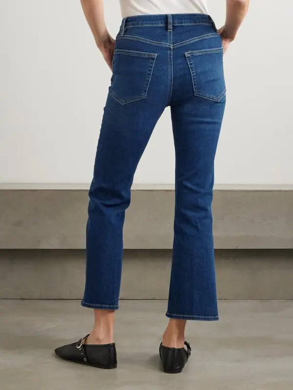 FRAME High-rise Skinny-leg Cropped Jeans