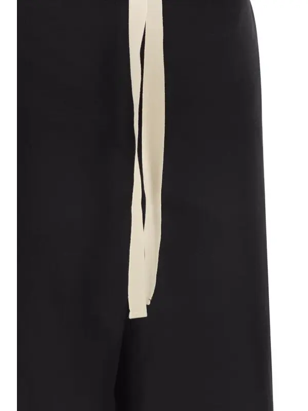 Max Mara Cropped Pants - Black
