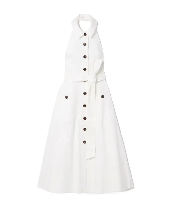 Carolina Herrera Tie-back Shirt Dress