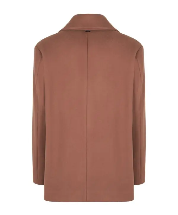 Herno Double-breasted Peacoat - Brown