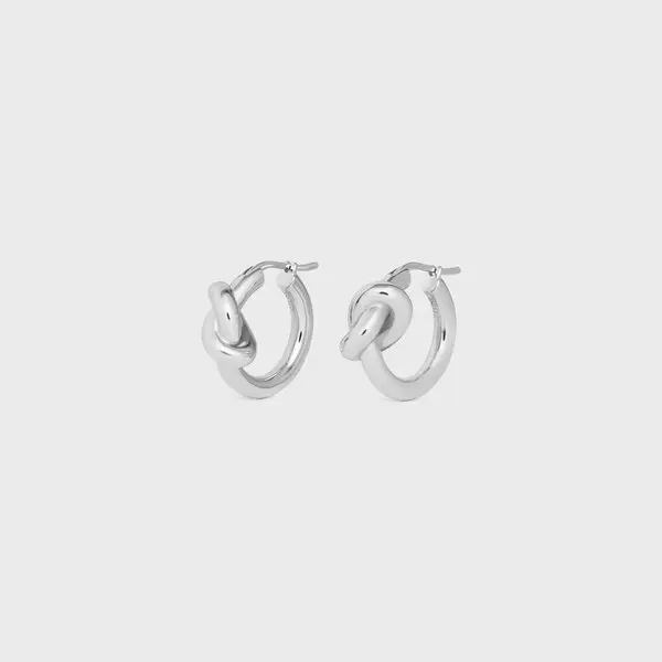 Celine Knot Hoop Earrings