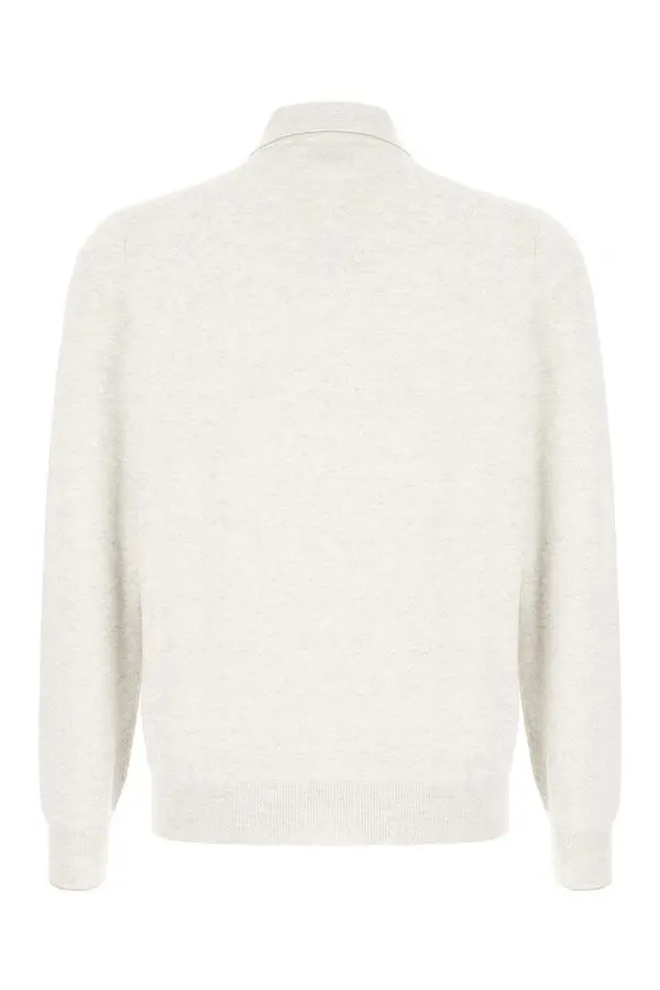 Brunello Cucinelli Long Sleeved Knitted Polo Shirt