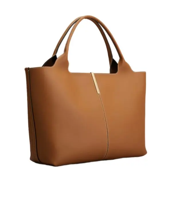 TOD'S Zip Detail Shoulder Bag - Brown