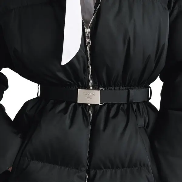 Prada Hooded Belted Jacket