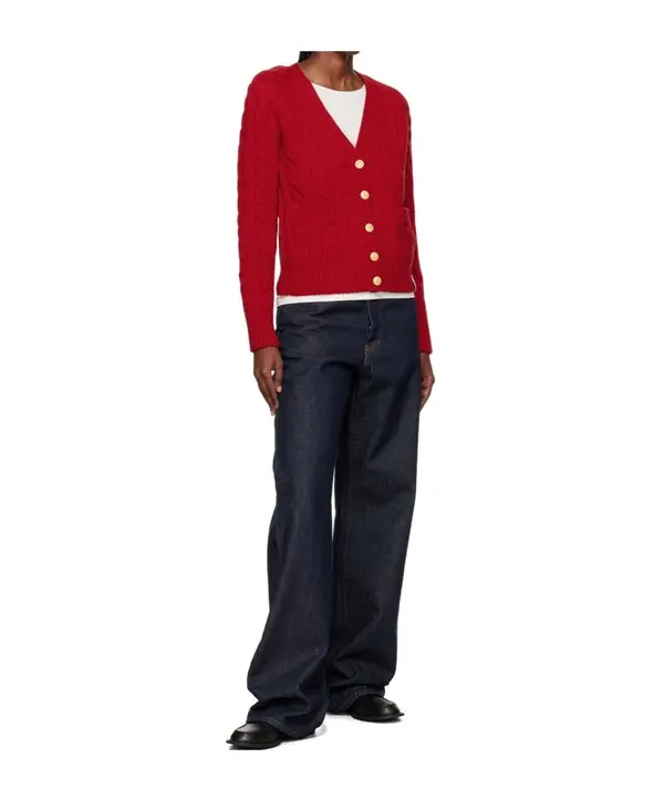 Bally Cable-knit Wool Cardigan