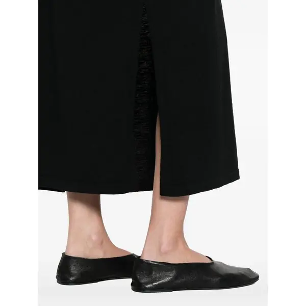 THE ROW Short-sleeve Crewneck Dress - Black