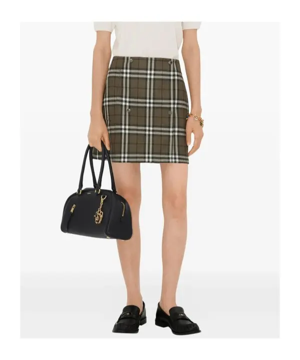 Burberry Checked Mini Skirt