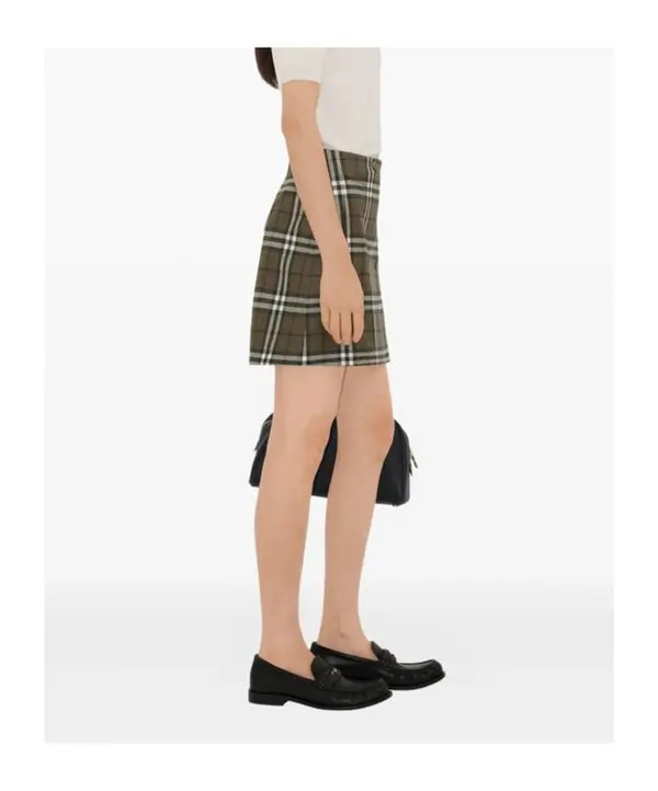 Burberry Checked Mini Skirt
