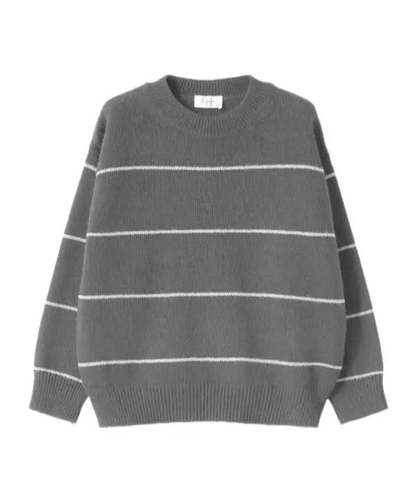 IL GUFO Long-sleeved Knitwear With Striped Pattern