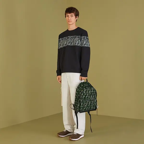 Fendi Ff Camouflage Printed Hoodie