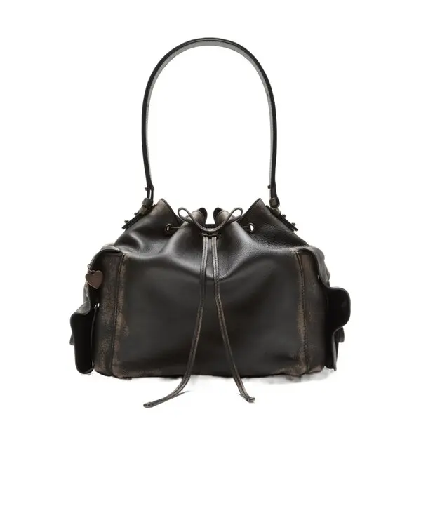 Acne Studios Drawstring Shoulder Bag - Black