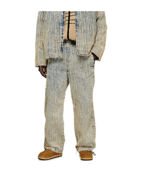 DIESEL® D-martial Frayed Detail Jeans
