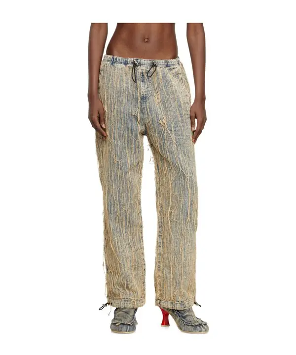 DIESEL® D-martial Frayed Detail Jeans