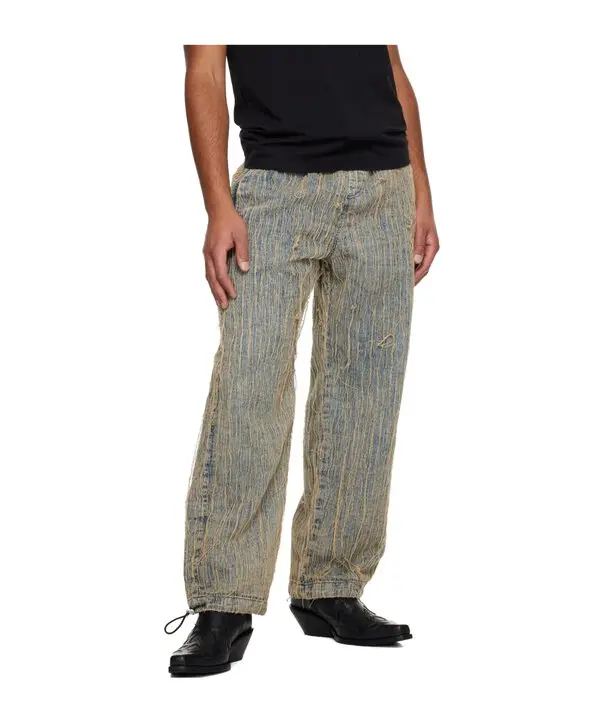 DIESEL® D-martial Frayed Detail Jeans