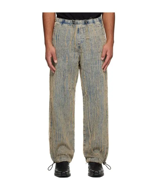 DIESEL® D-martial Frayed Detail Jeans