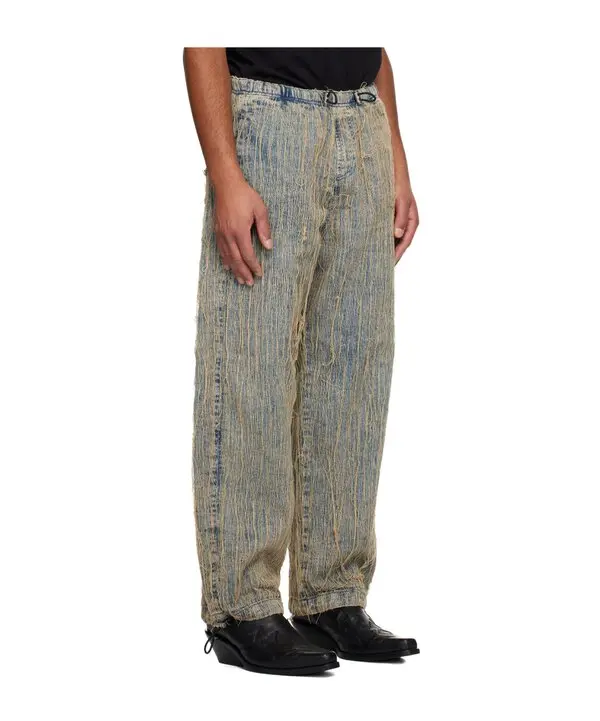 DIESEL® D-martial Frayed Detail Jeans