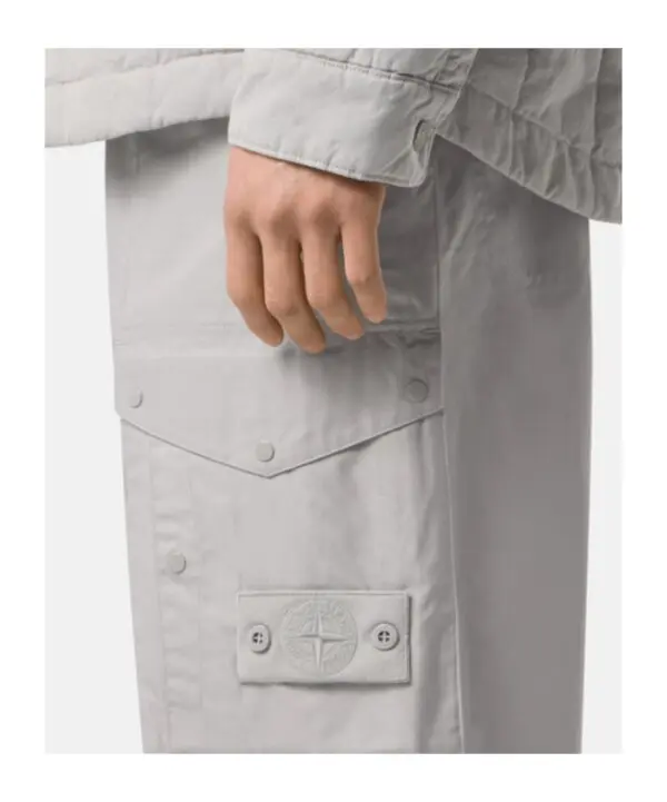 Stone Island Cargo Pockets Loose Fit Trousers