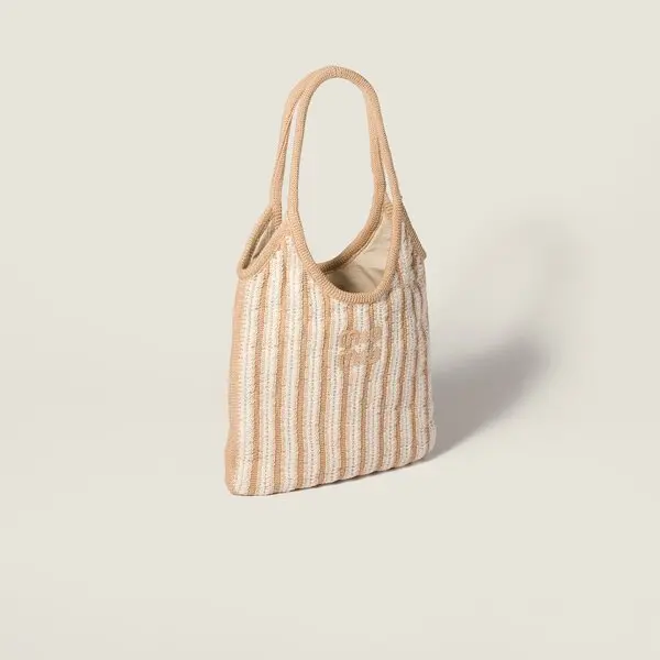 Miu Miu Ivy Crochet Bag - Nude
