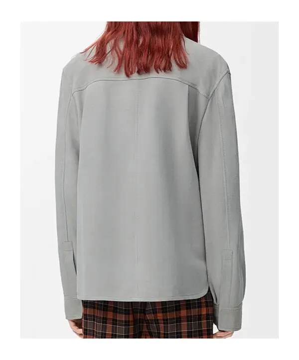 Loewe Overshirt In Suede Lambskin