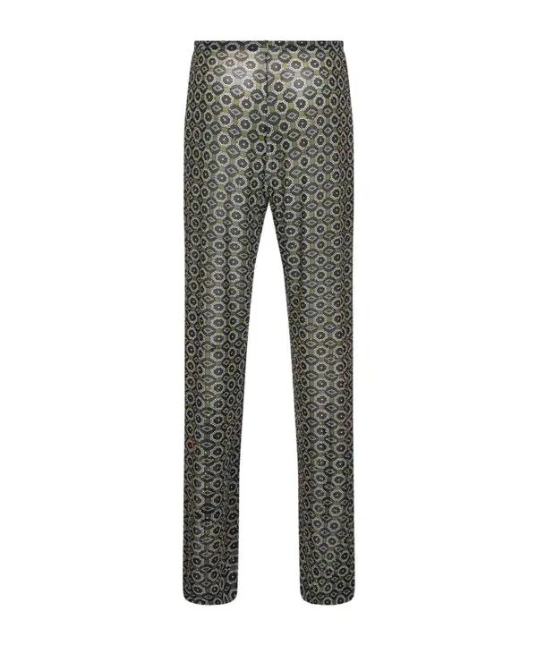 Dries Van Noten Geometric Print Drawstring Pants