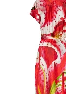 Tory Burch Graphic Print Midi Dress