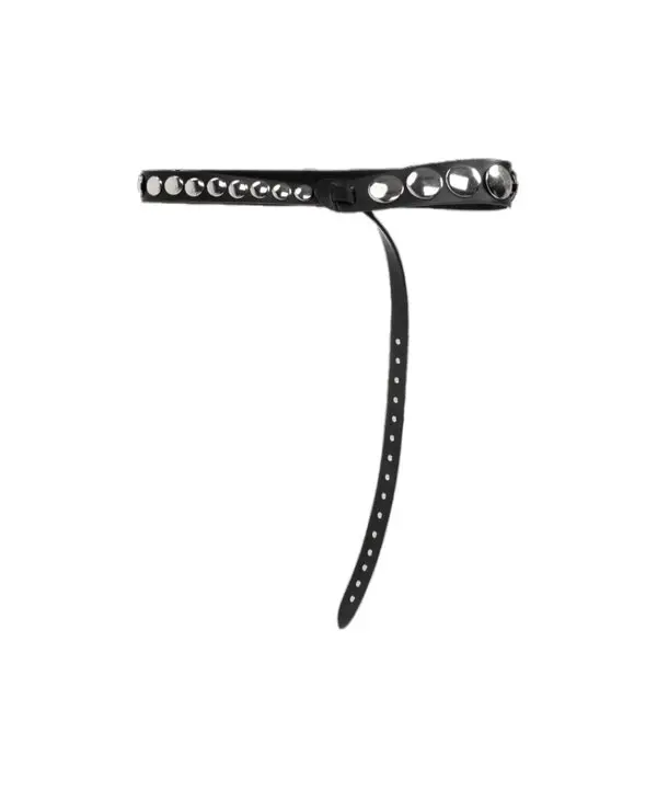 IRO PARIS Studded Leather Belt - Black