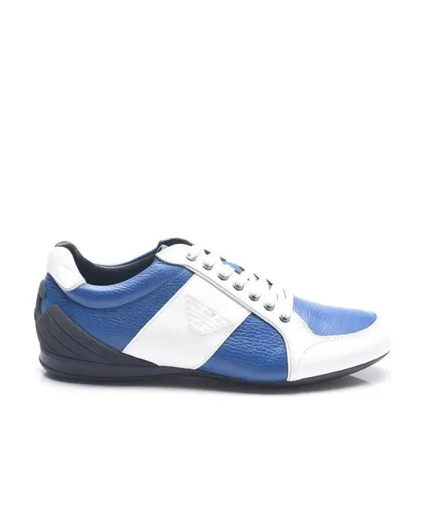 Emporio Armani Leather Logo Sneakers